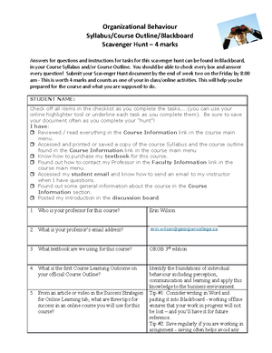 BUSI 1001 Introduction to Organizational Behavior - BUSI 1001 ...