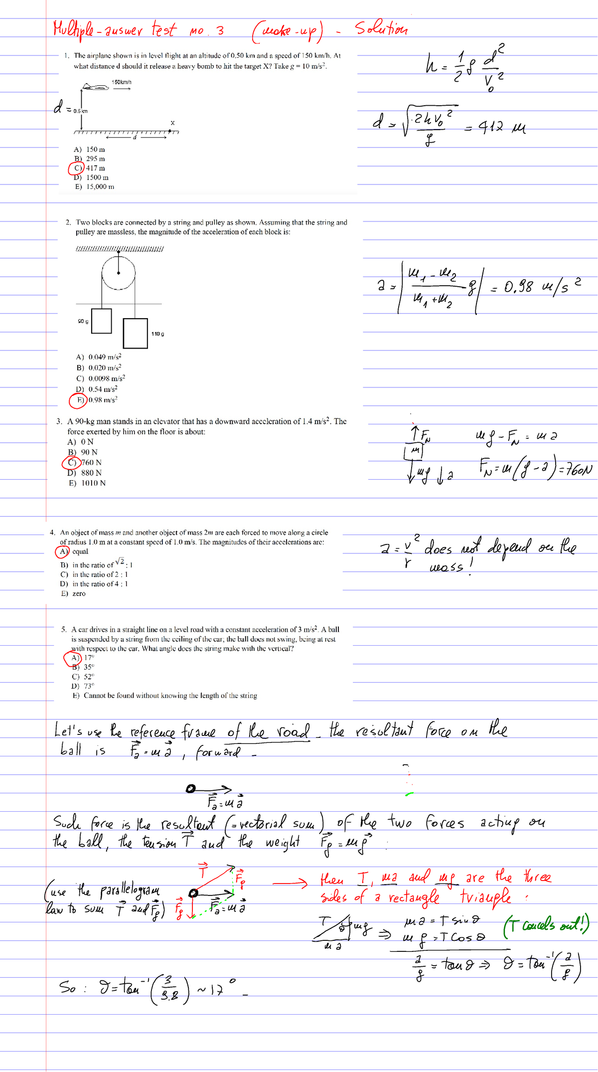 Exam 03 makeup solution - General Physics I - Studocu