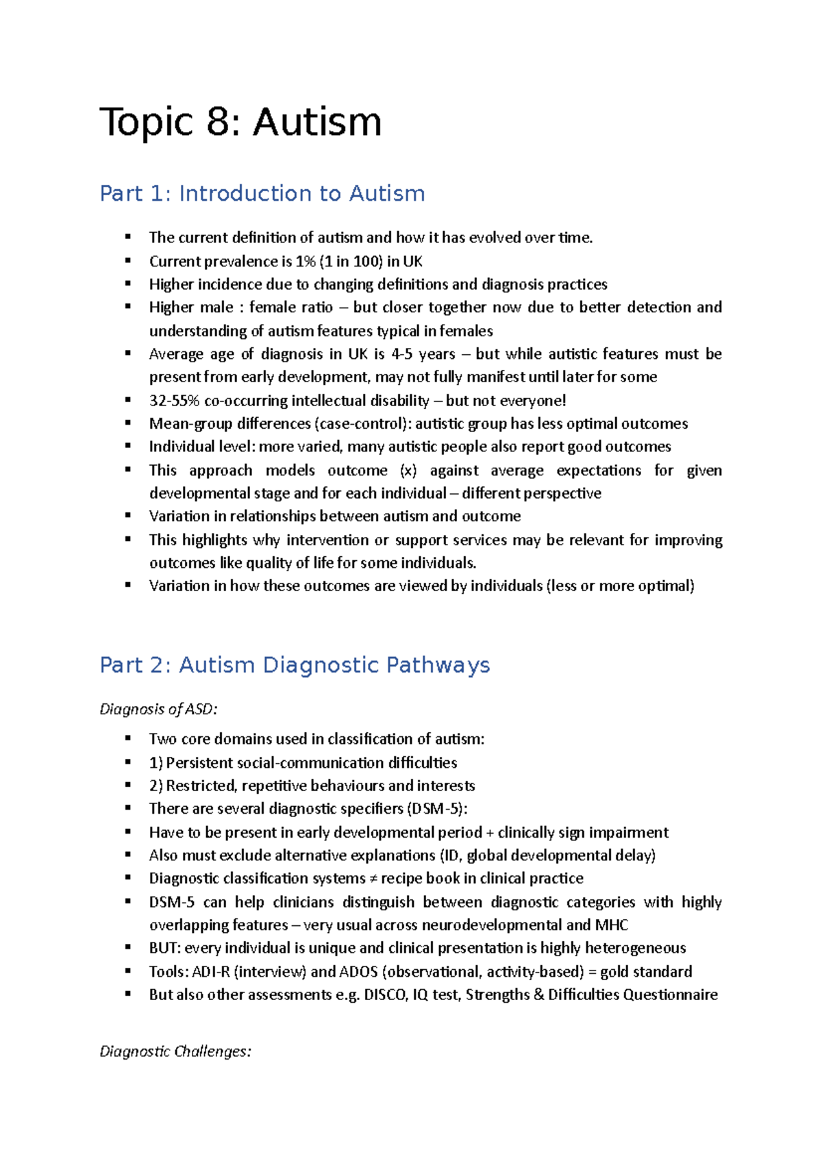 Clinical Topic: Autism - Topic 8: Autism Part 1: Introduction to Autism ...