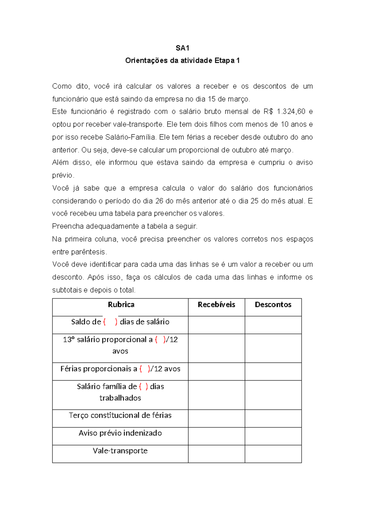 Orientacoes Etapa 1 - SENAI - SA Orientações da atividade Etapa 1 Como ...