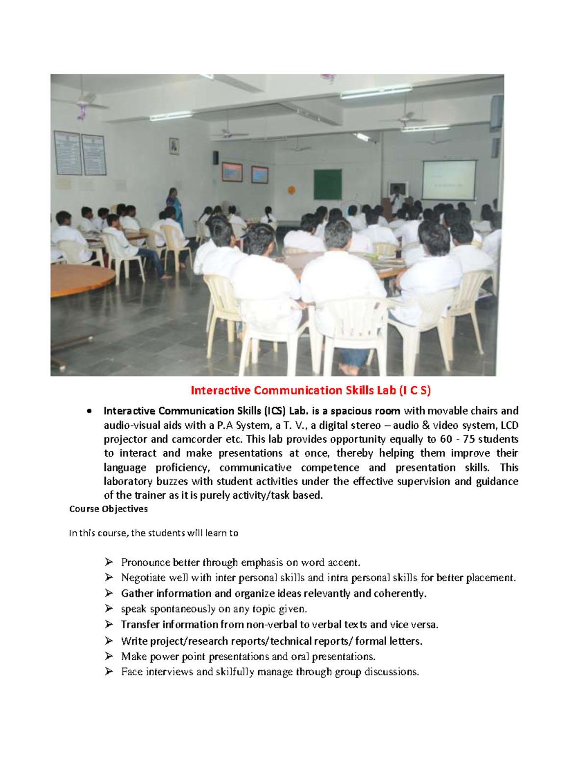 ICS LABS - Interactive Communication Skills Lab - Interactive ...