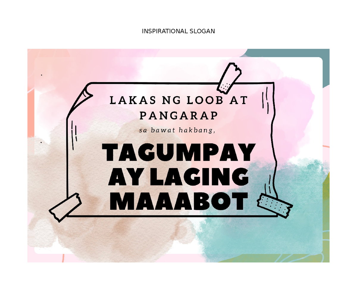 ACT10 - ILLUSTRATICE SLOGAN - Accountancy - INSPIRATIONAL SLOGAN LAKAS ...