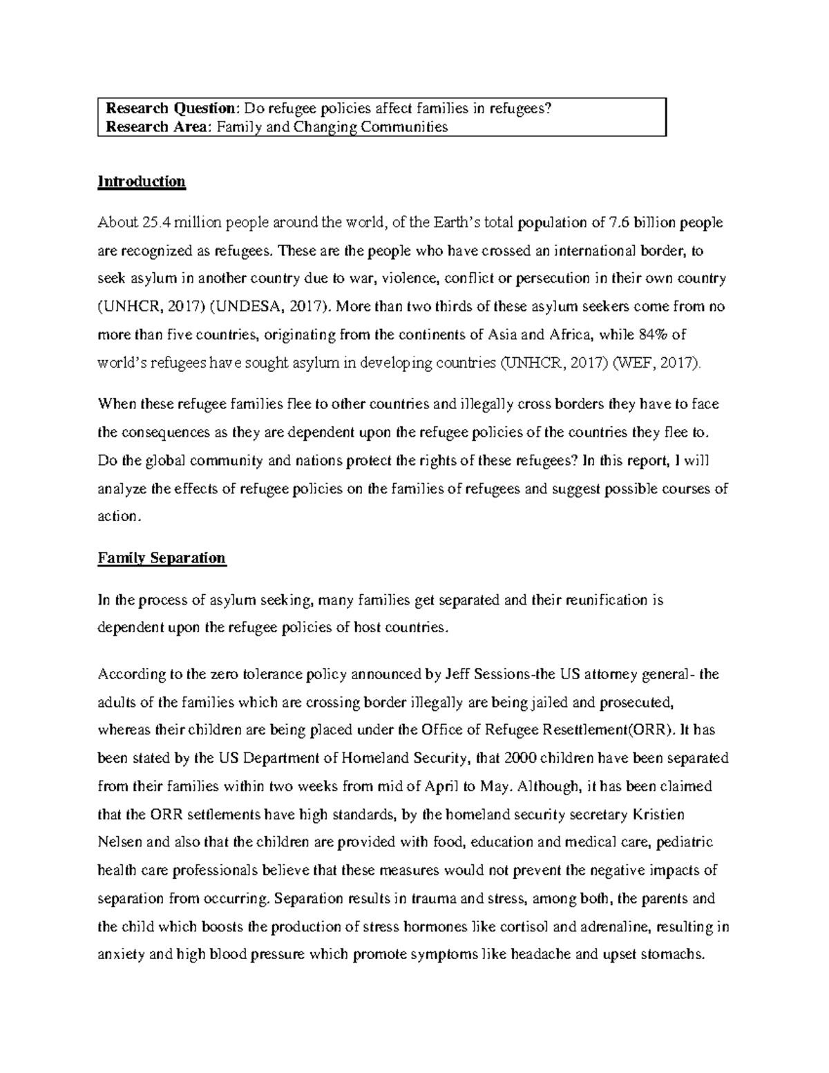 Sample IR-1 - this is a clearly structured individual report of global ...