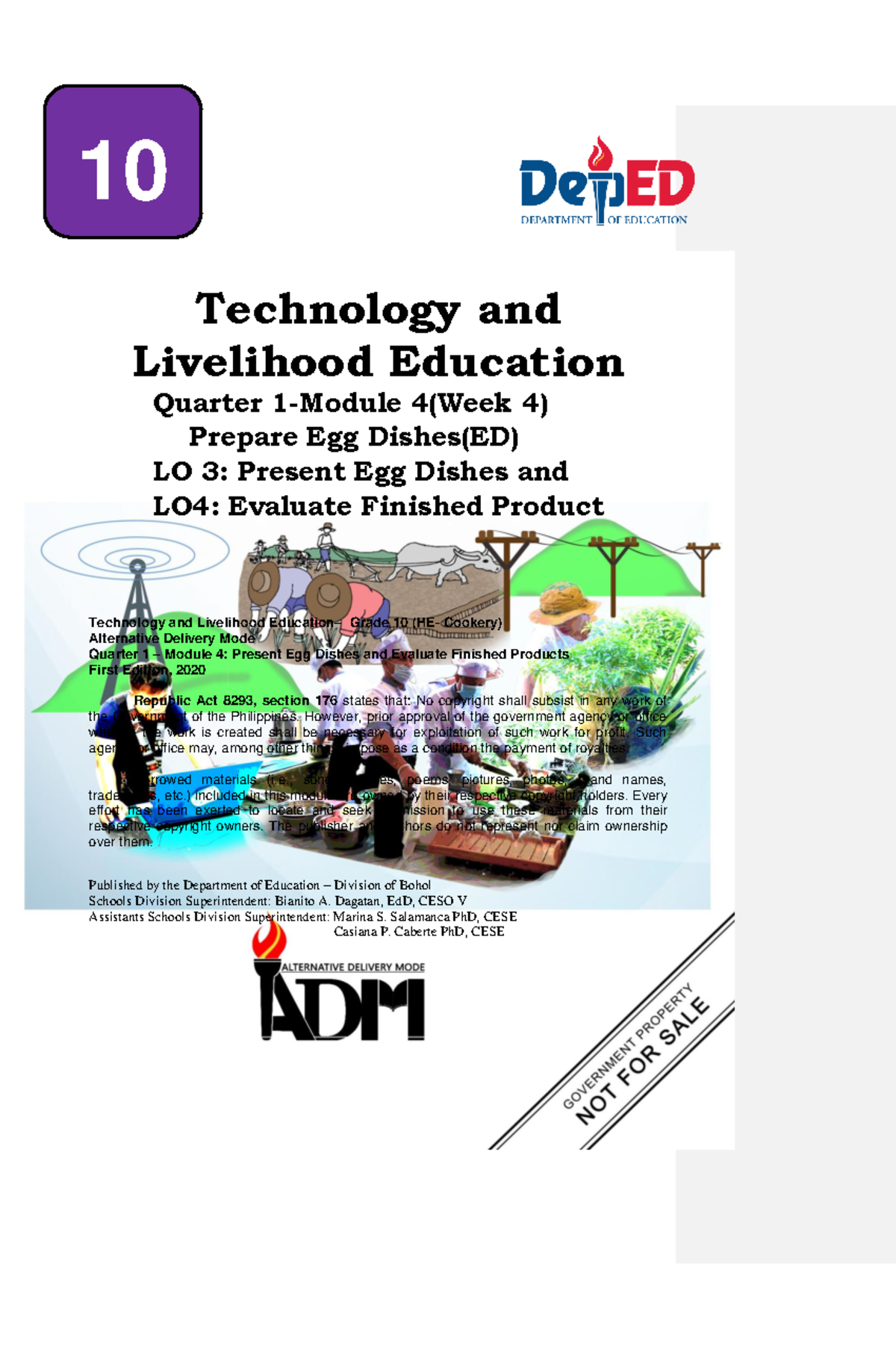 Tletvl HE Cookery 10 12 Quarter 1 Module 4- Week4 - Technology and Livelihood Education Quarter ...