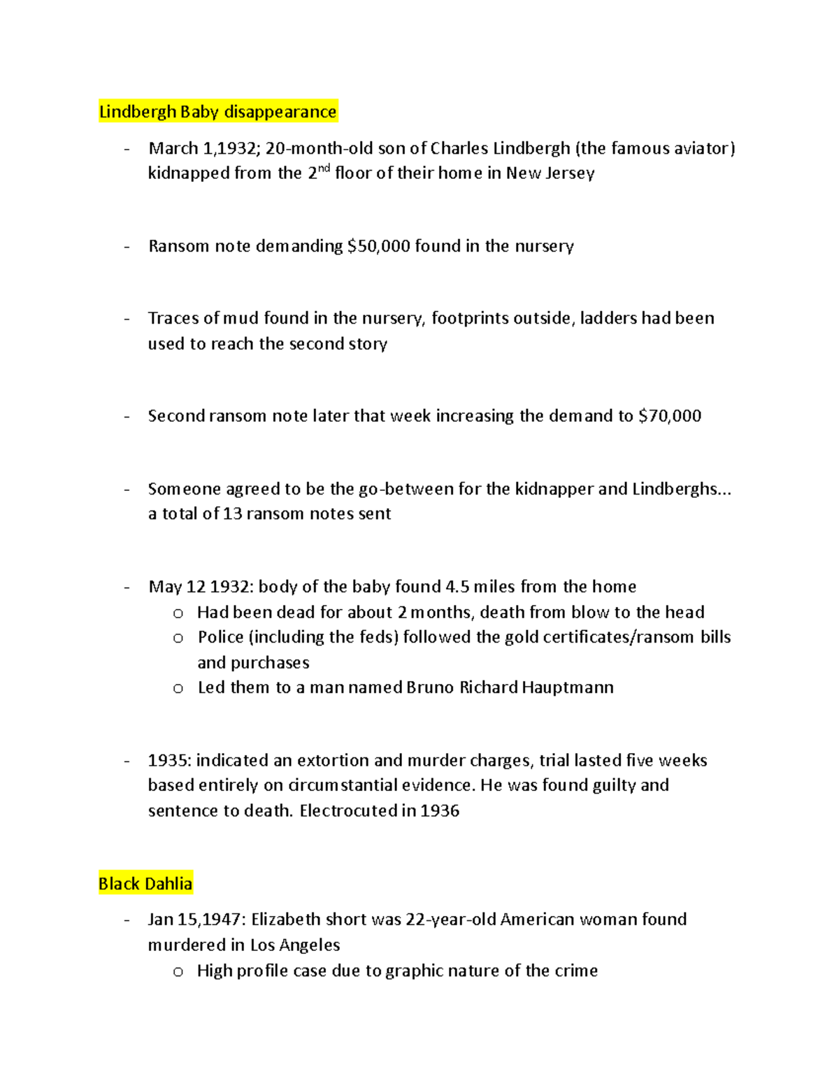 Criminal justice- special topic High Profile Cases - CJ 110 - MSU - Studocu