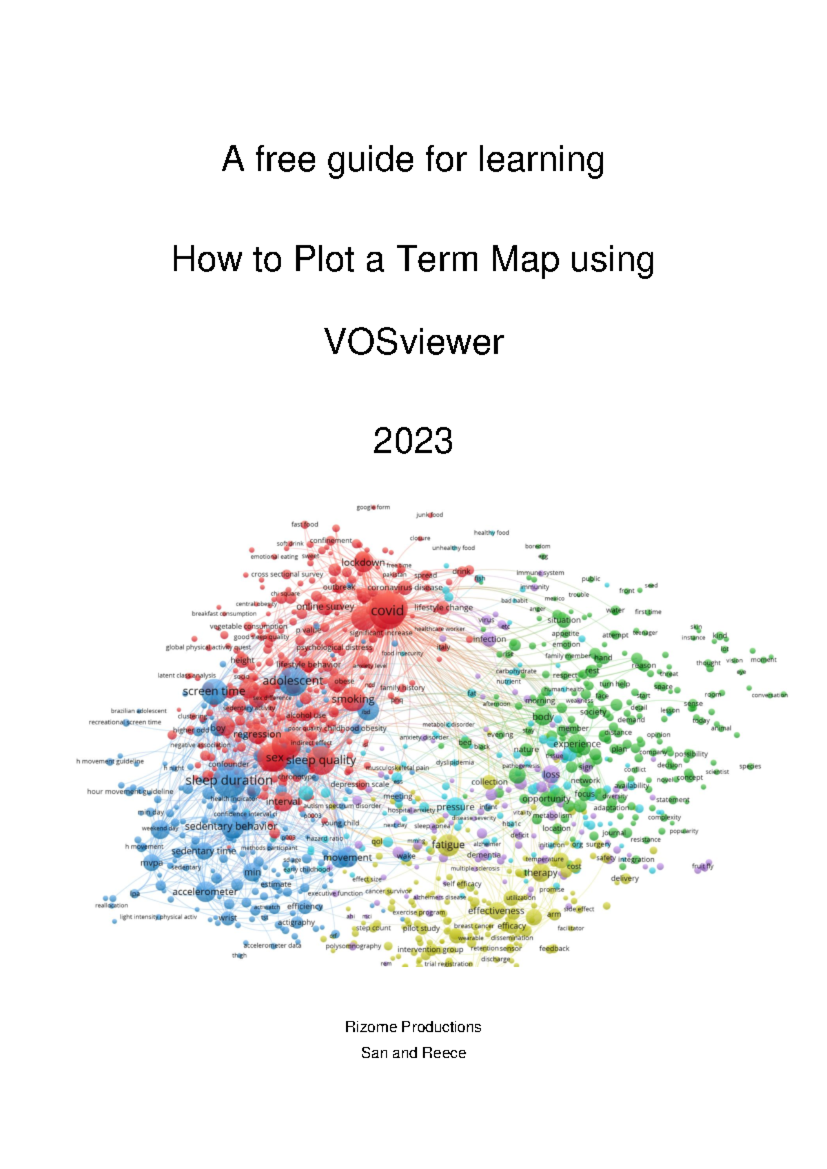 A free guide for learning how to plot a term map using VOSviewer (2023 ...