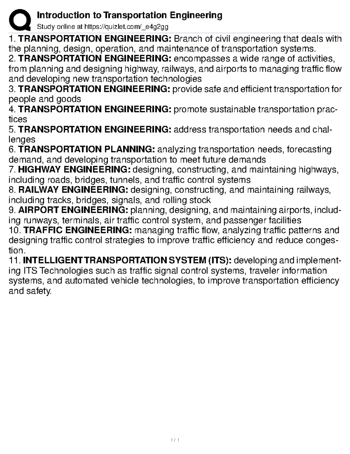 𝐈𝐧𝐭𝐫𝐨𝐝𝐮𝐜𝐭𝐢𝐨𝐧 𝐭𝐨 𝐓𝐫𝐚𝐧𝐬𝐩𝐨𝐫𝐭𝐚𝐭𝐢𝐨𝐧 𝐄𝐧𝐠𝐢𝐧𝐞𝐞𝐫𝐢𝐧𝐠 - Introduction to ...