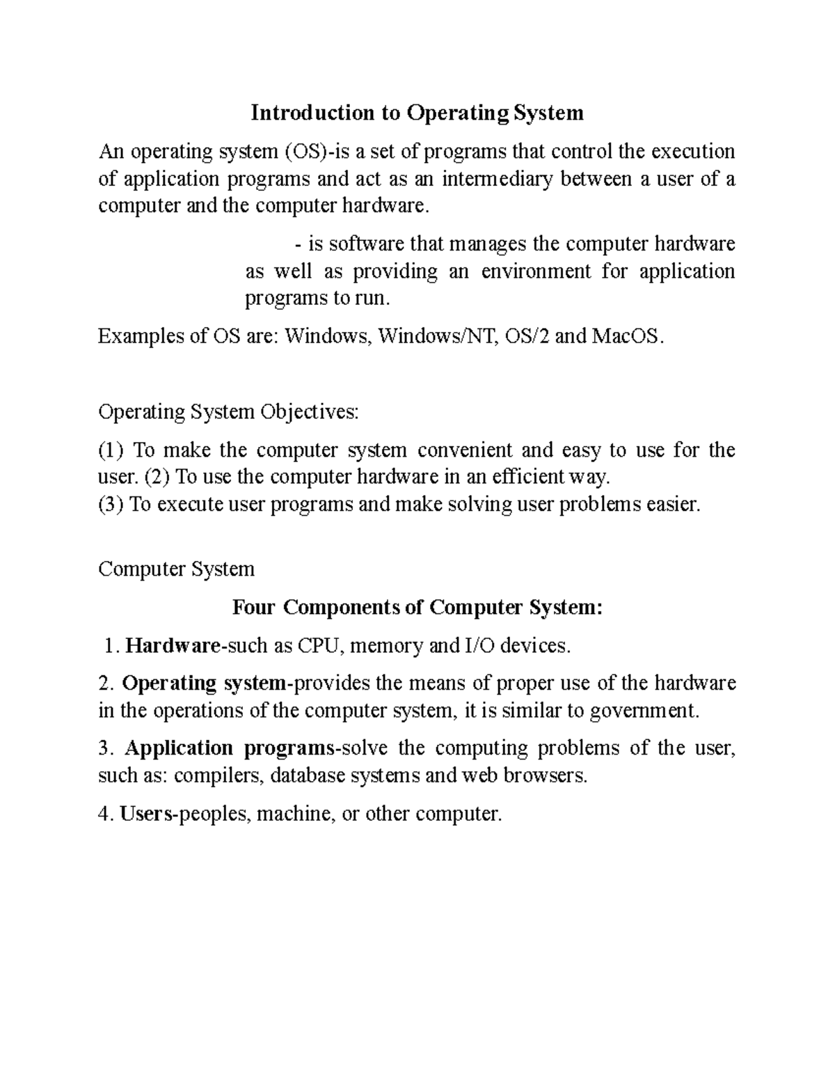 Operating-System - Computer Notes -Ms. Lalay - Introduction to ...