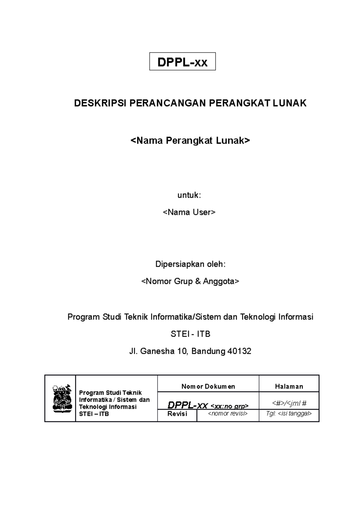 Deskripsi Perancangan Perangkat Lunak Pr - DESKRIPSI PERANCANGAN ...