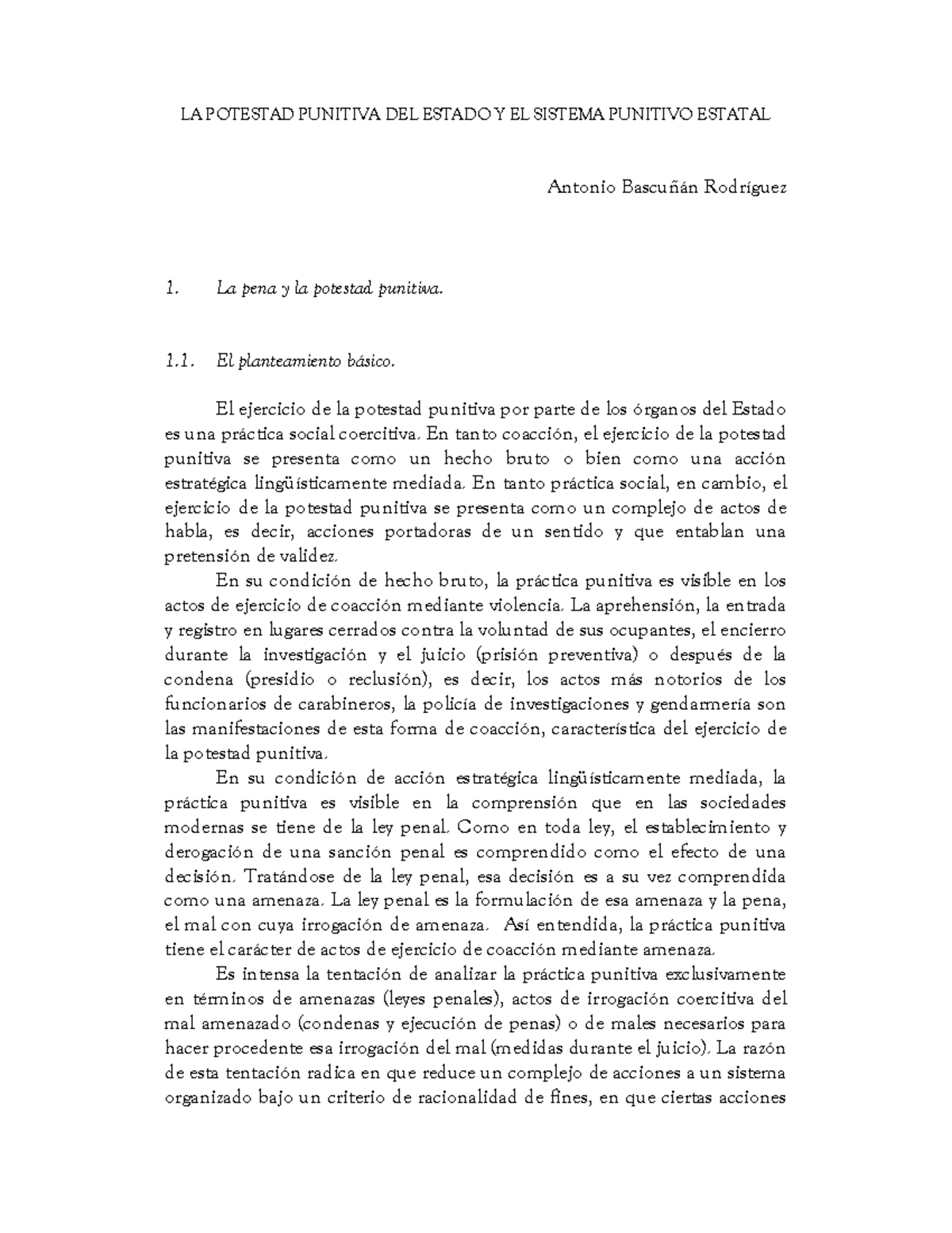 La potestad punitiva del Estado y el sistema punitivo Estatal 529933 ...