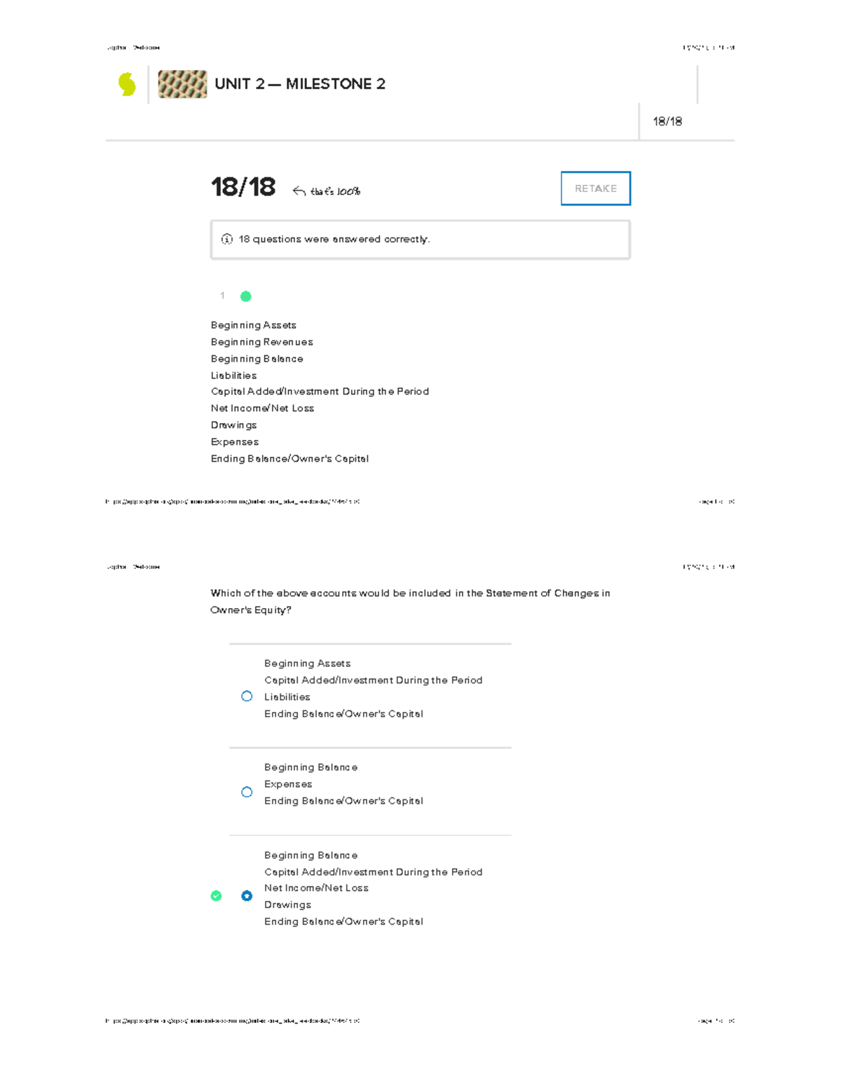Sophia Financial Accounting Unit 2 Milestone 2 - - Studocu
