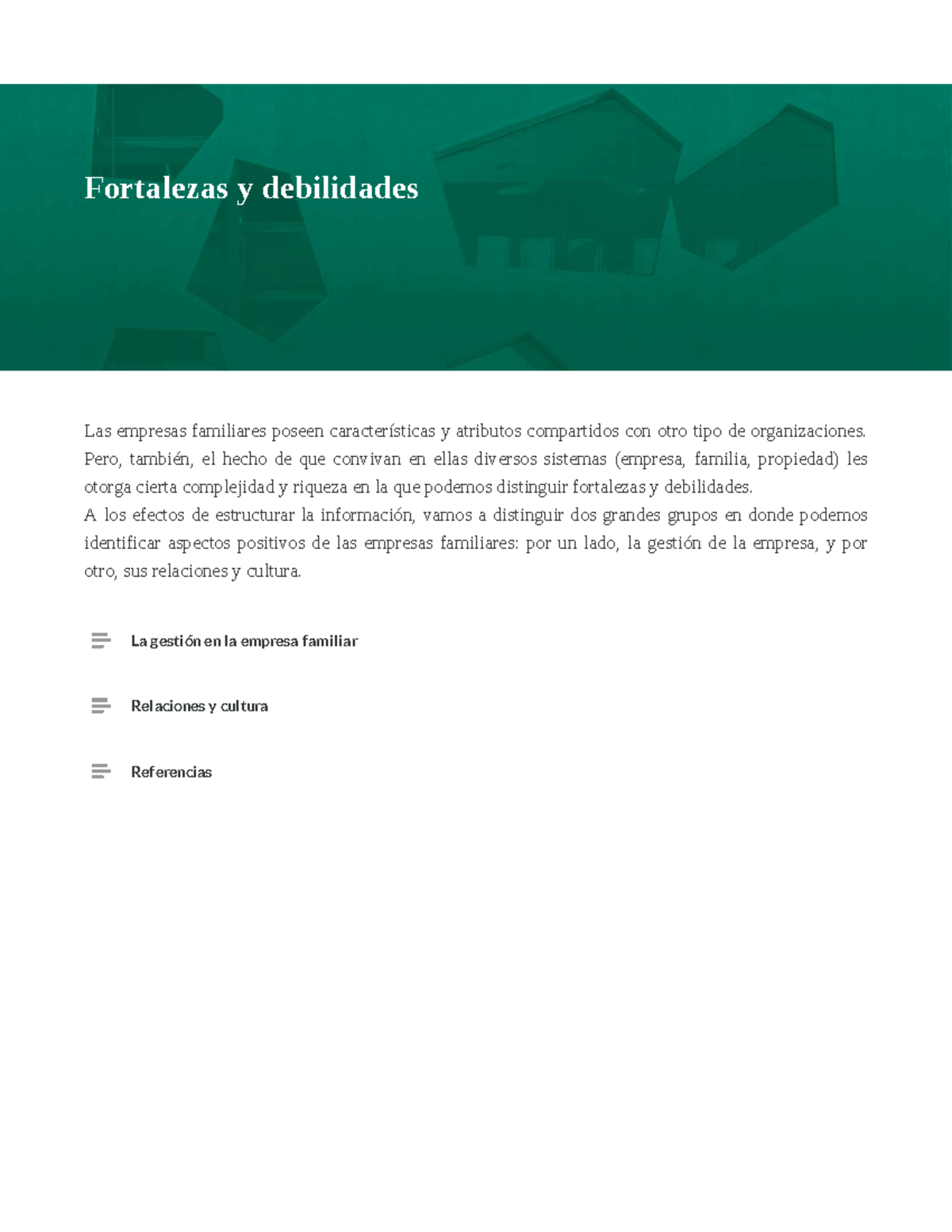 Fortalezas y debilidades - Las empresas familiares poseen ...