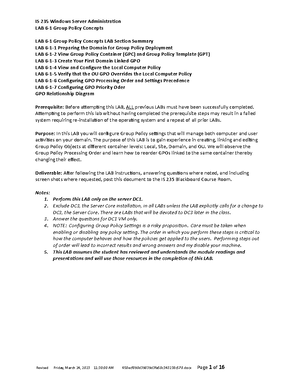 235 LAB 5-3 FSRM Configuration 2016 - LAB 5-3 FSRM Configuration LAB 5-3 FSRM Configuration ...