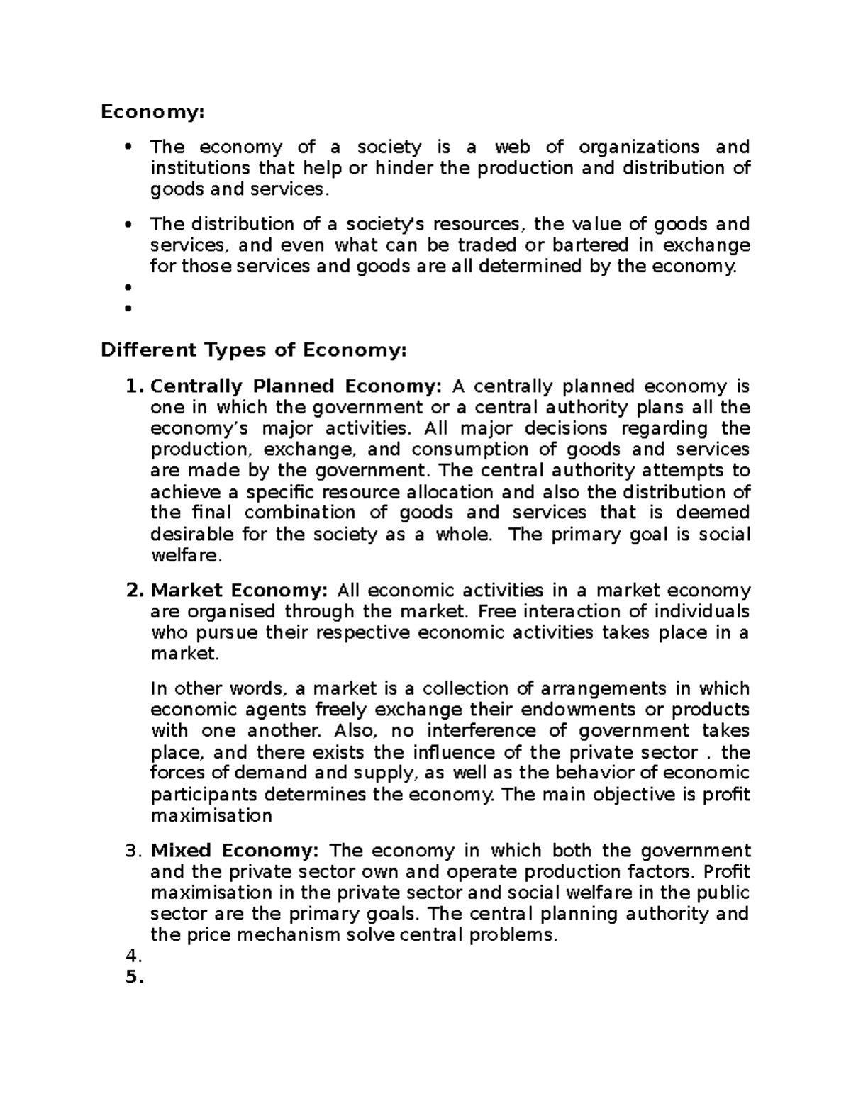 Doc2 - Microeconomics is a branch of economics that focuses on the ...