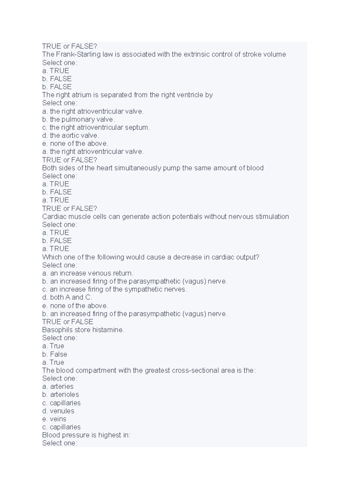 TRUE or False - How Your Body Works: Human Physiology And Structure ...