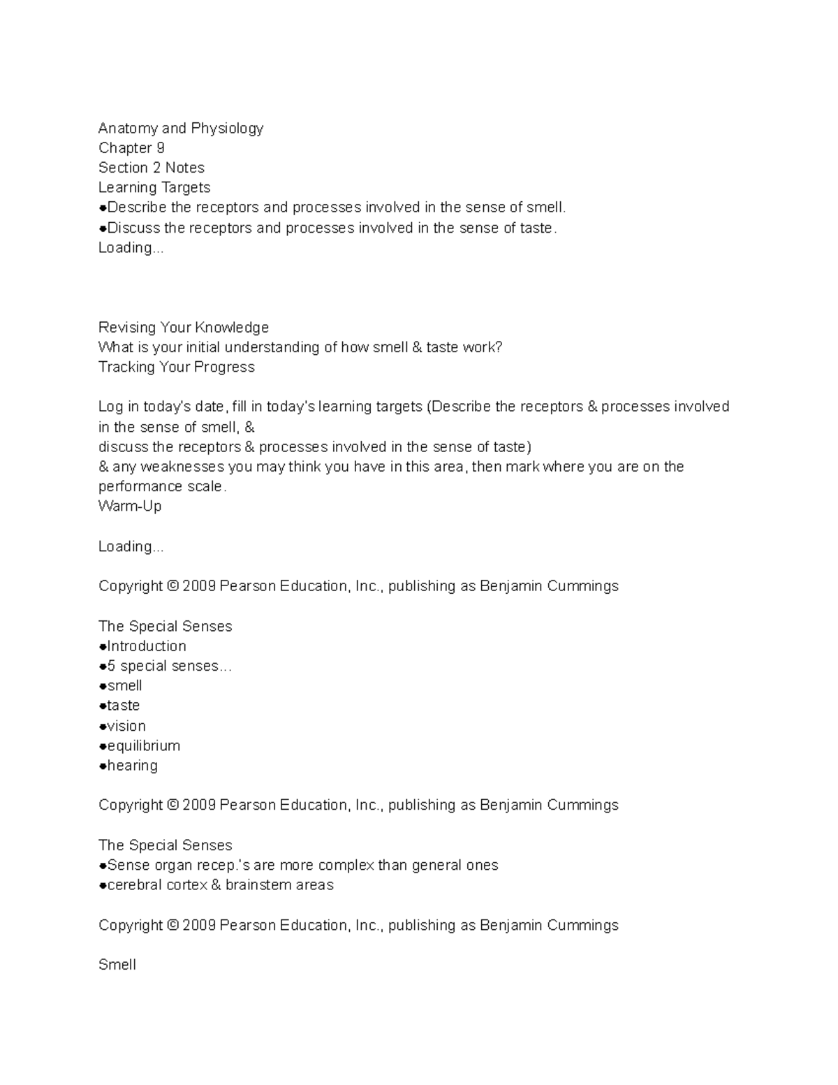 Anatomy And Physiology 9 2 Notes Anatomy And Physiology Chapter 9