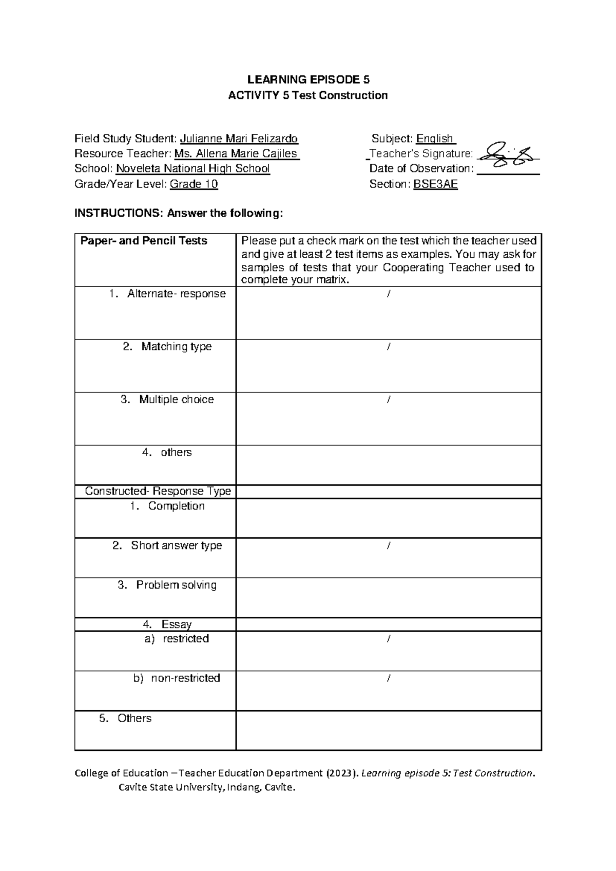 EDFS-22-LEp-5-Copy - College of Education – Teacher Education ...