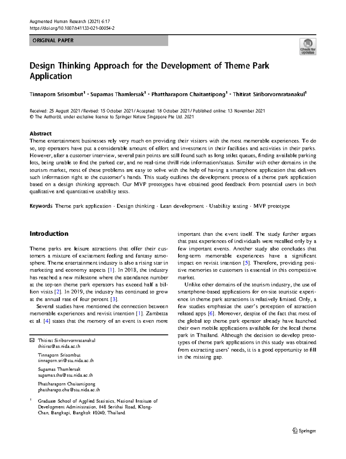 S41133 021 00054 2 - n/a - ORIGINAL PAPER Design Thinking Approach for ...