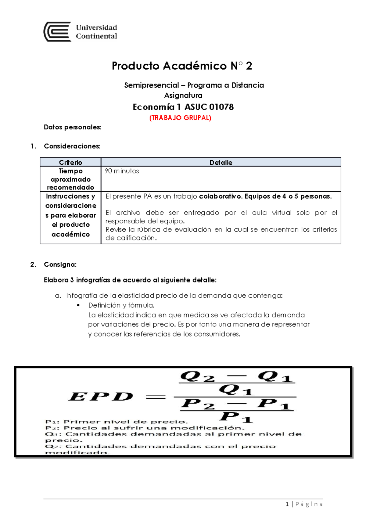 8.2.PA N°2 economia - Producto Académico N° 2 Semipresencial – Programa a Distancia Asignatura ...