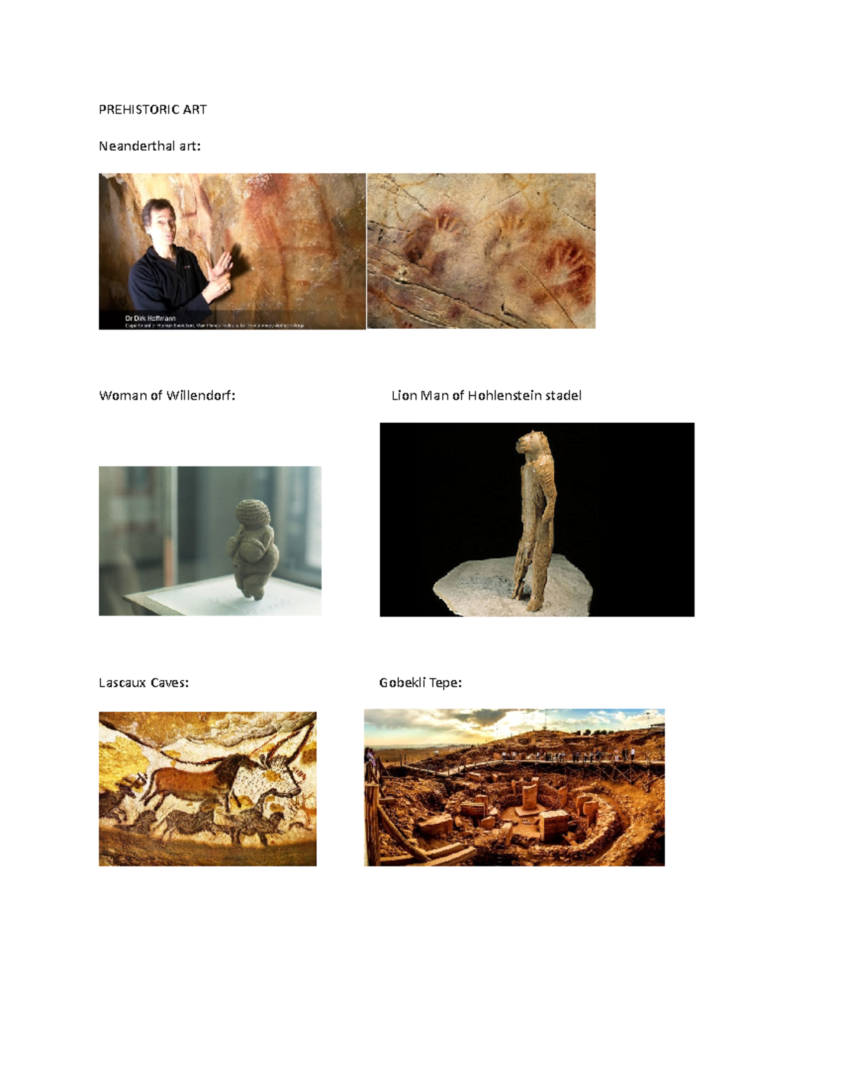 Art history slide show for Penn State (Recovered) - PREHISTORIC ART ...
