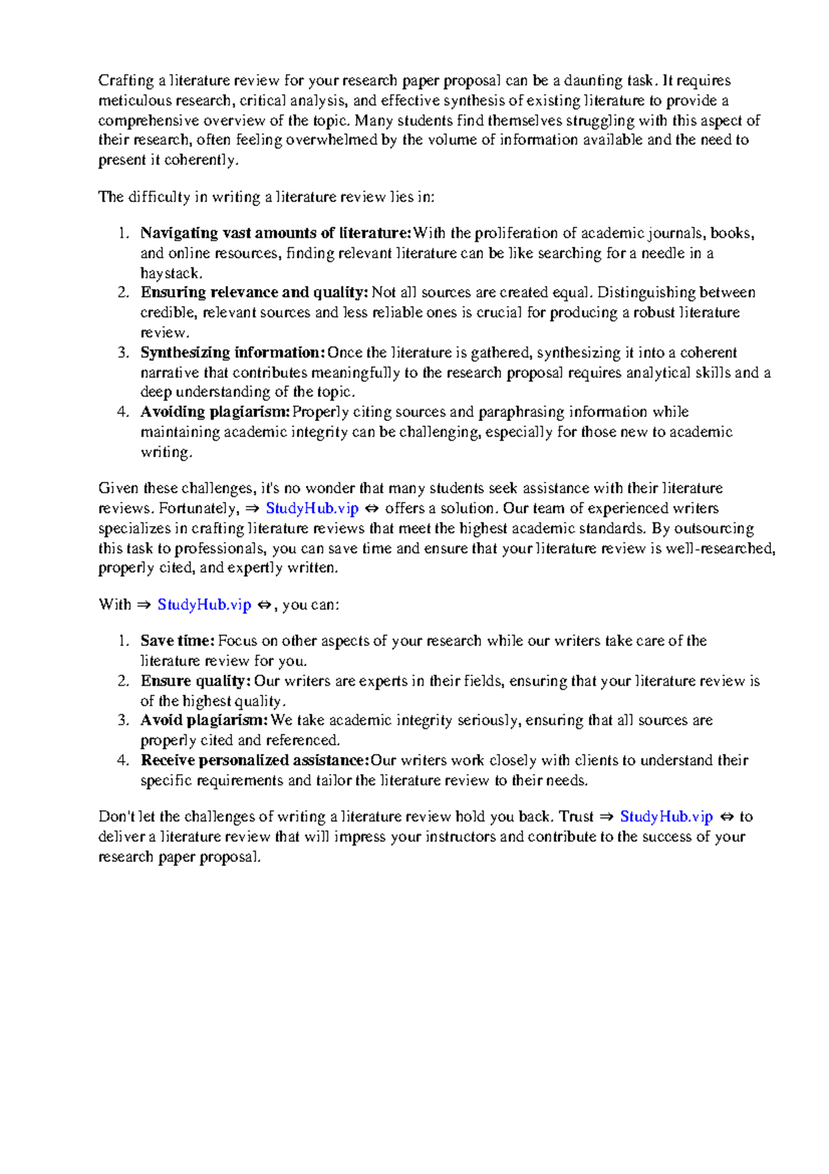 Research Paper Proposal Literature Review - Crafting a literature ...