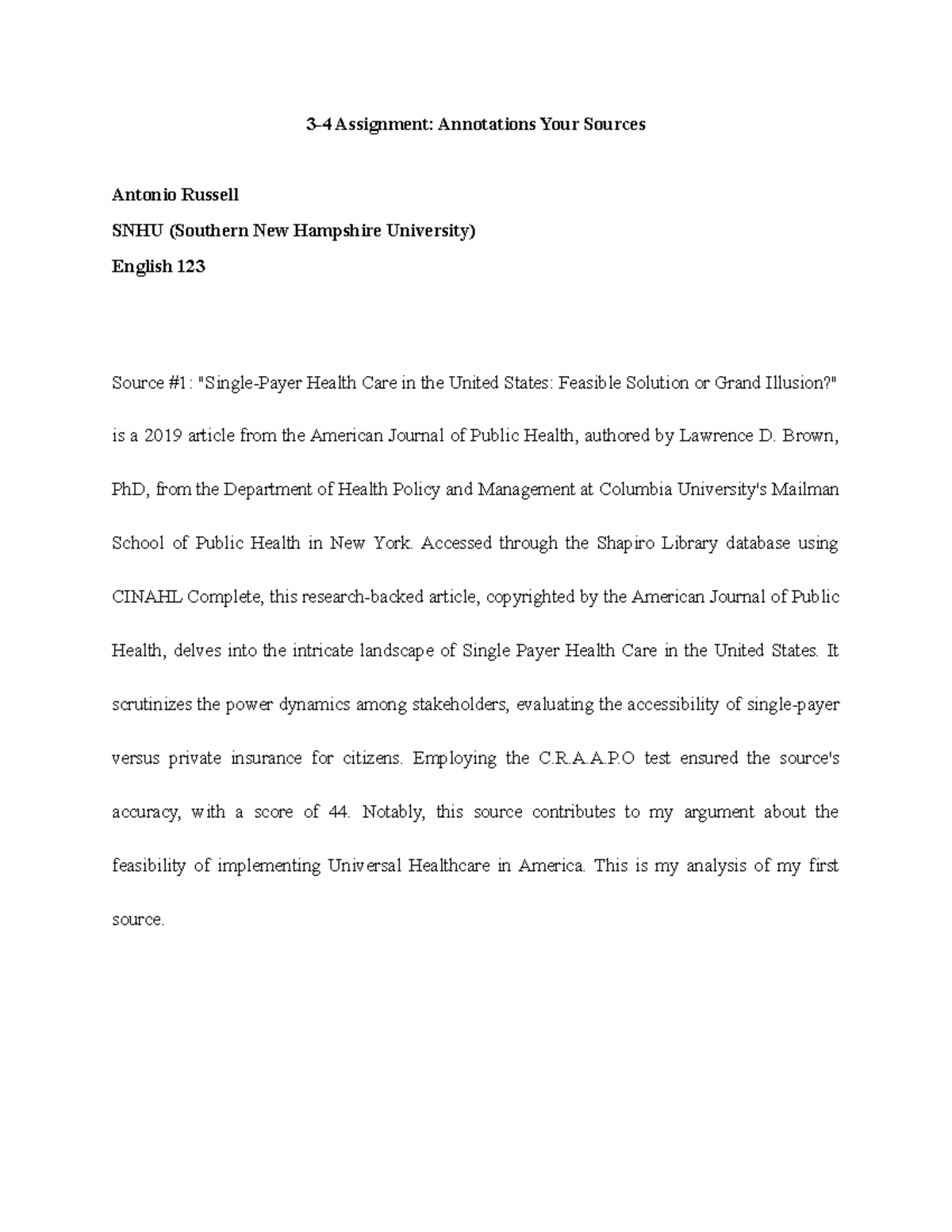 3-4 Assignment Annotations Your Sources - 3-4 Assignment: Annotations ...