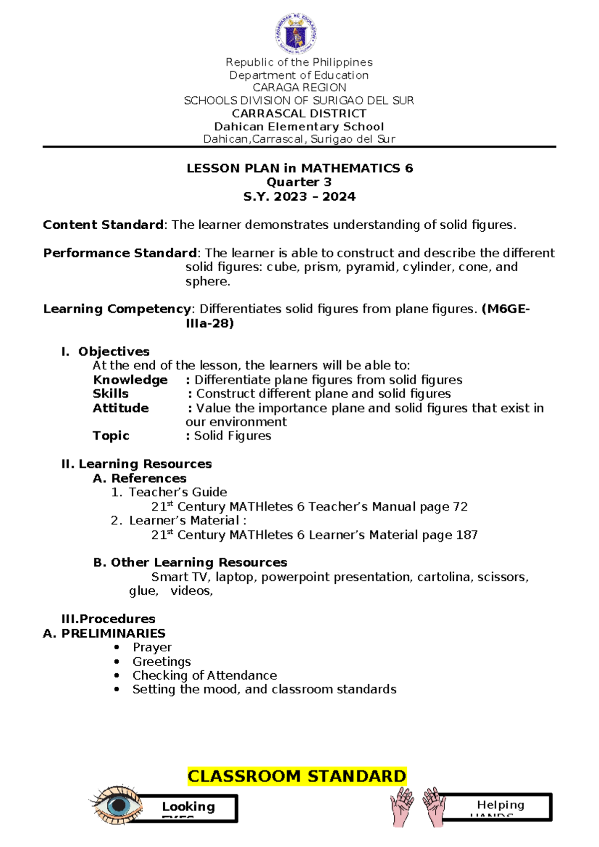 Arnaldo CO3 Lesson-Plan-in-Math-6 - Republic of the Philippines ...