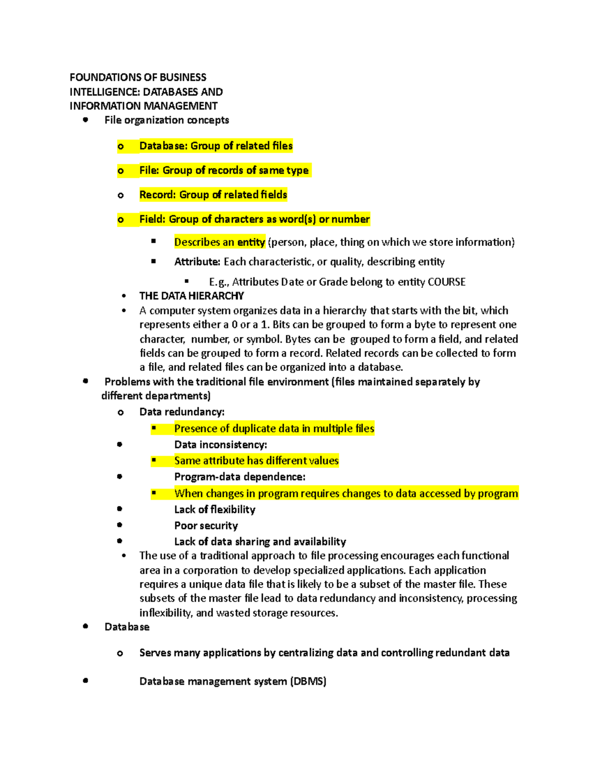 Review........................................ - FOUNDATIONS OF ...