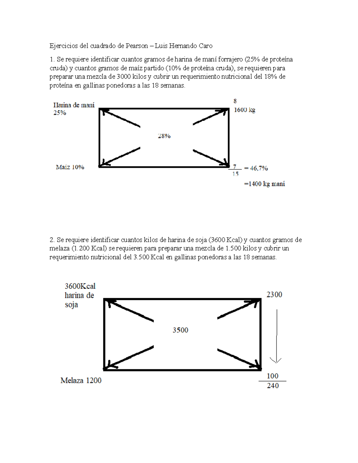 Ejercicios del cuadrado de Pearson - Se requiere identificar cuantos ...