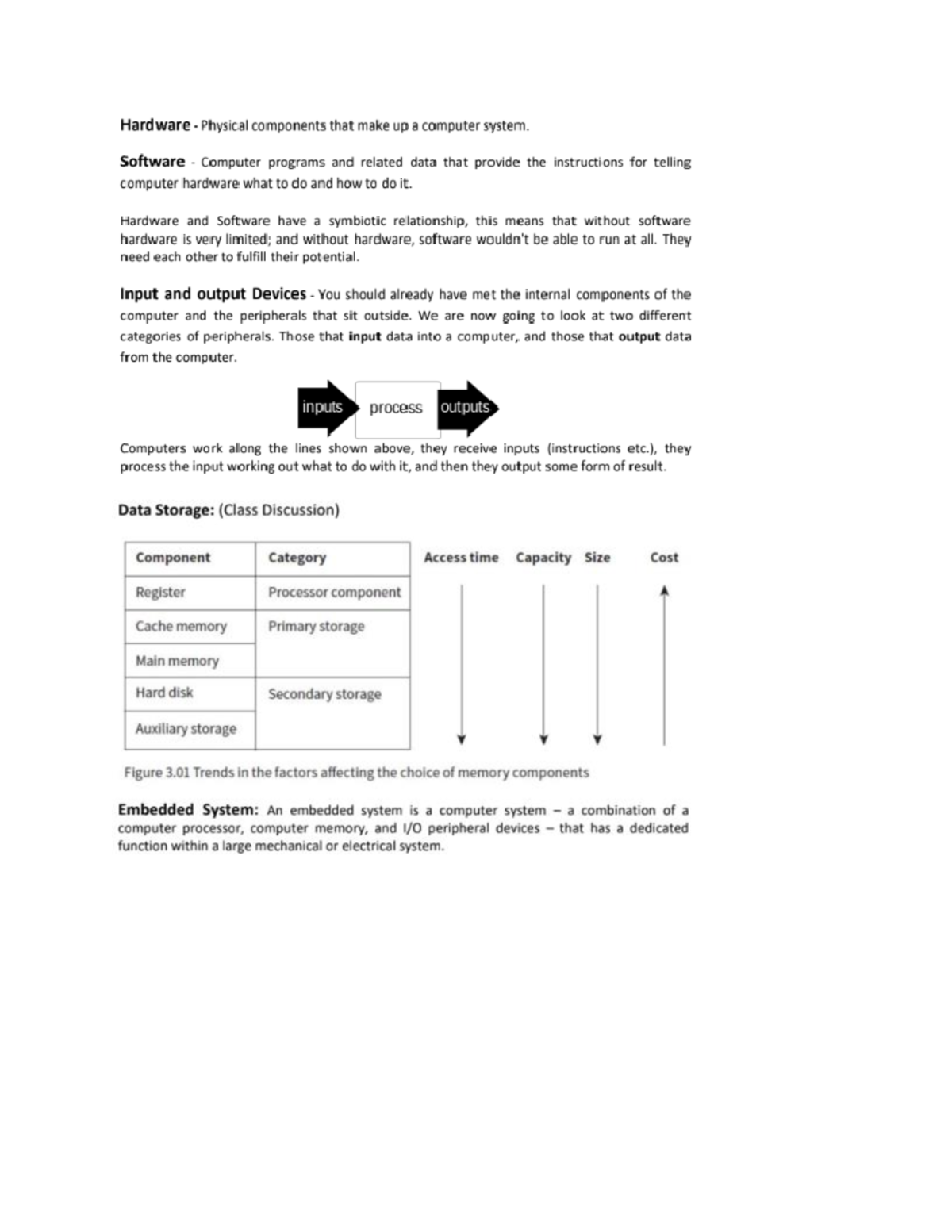 Hardware - notes - System analysis and design - Studocu