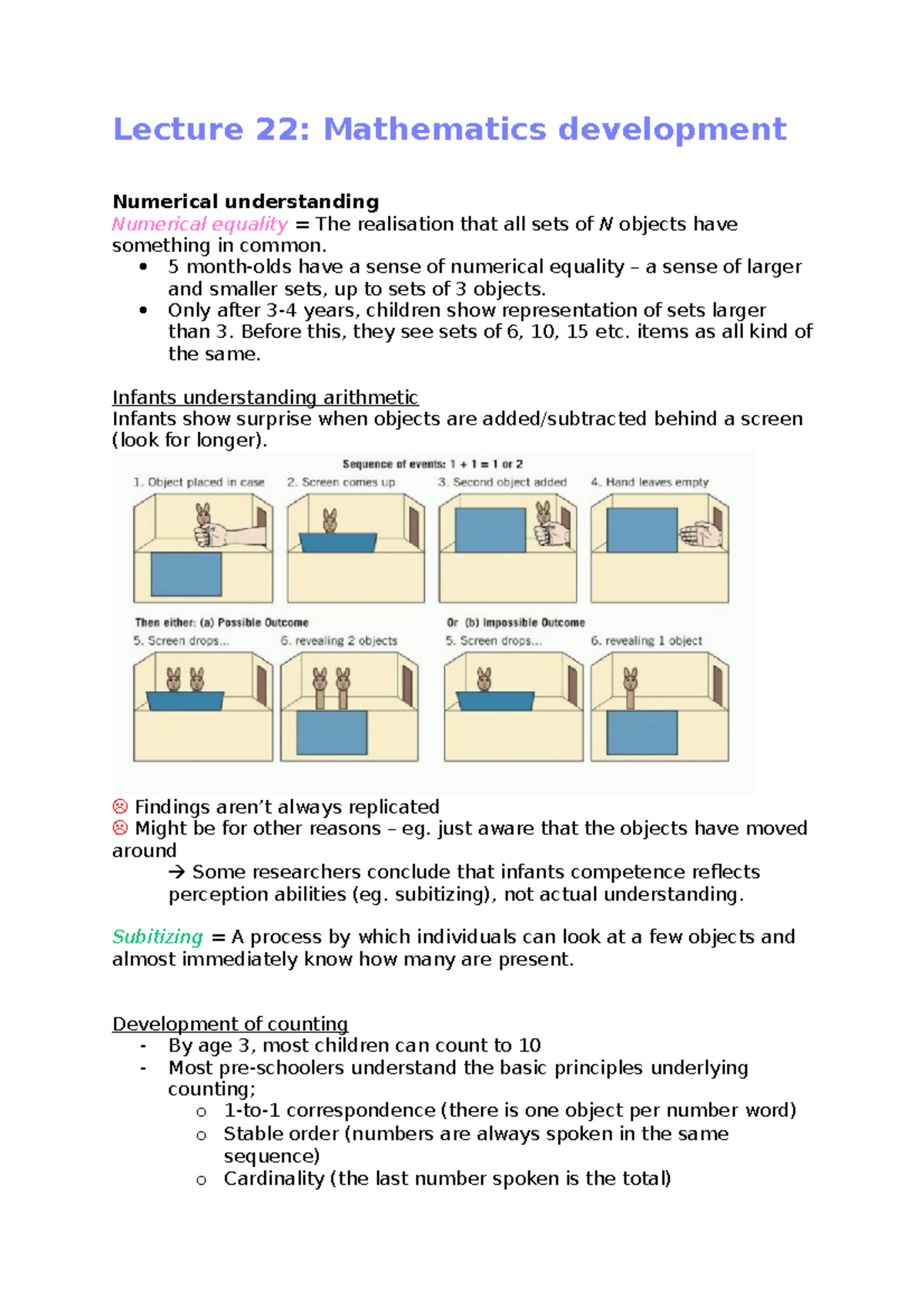 Lecture 22- Mathematics development - Lecture 22: Mathematics ...