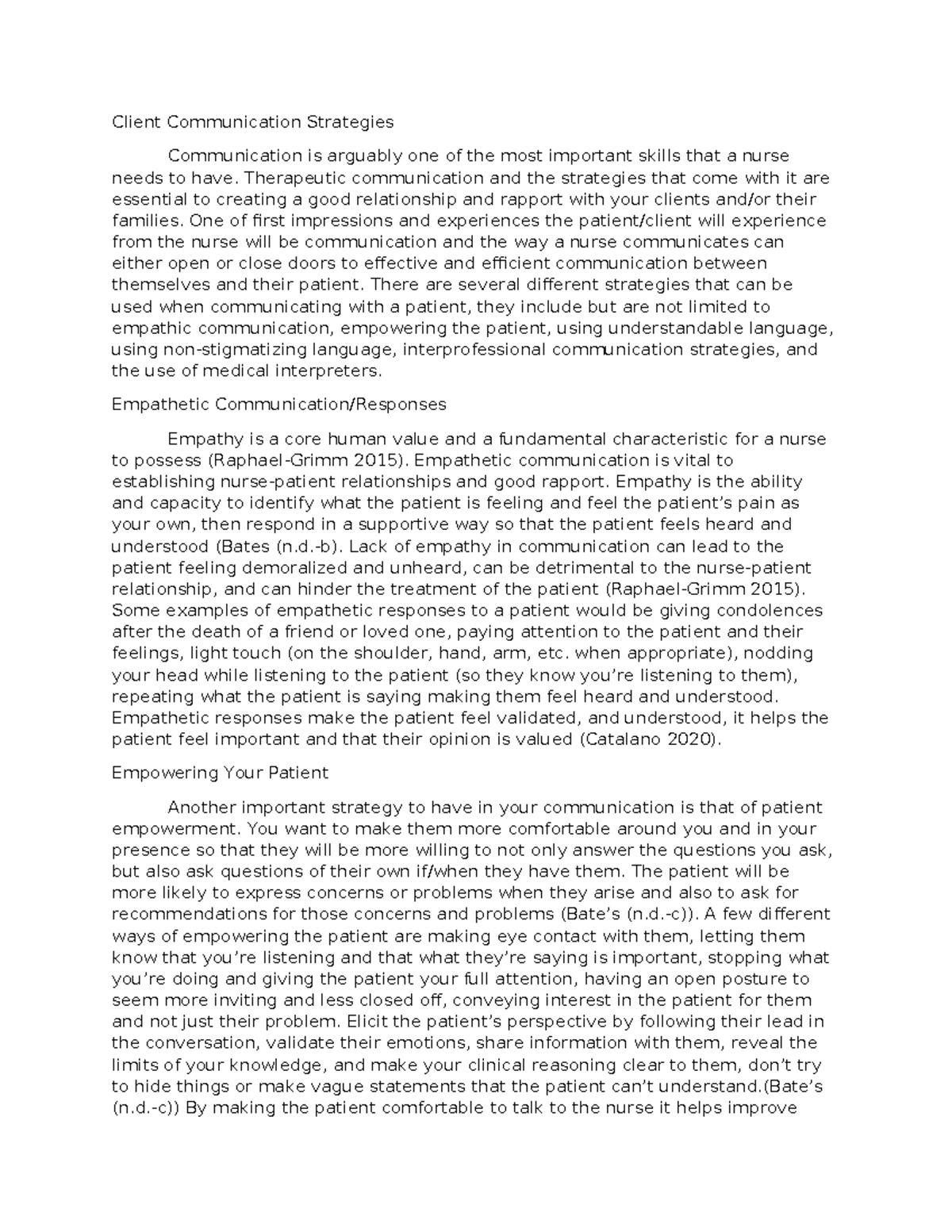 Client Communication Strategies - Client Communication Strategies ...