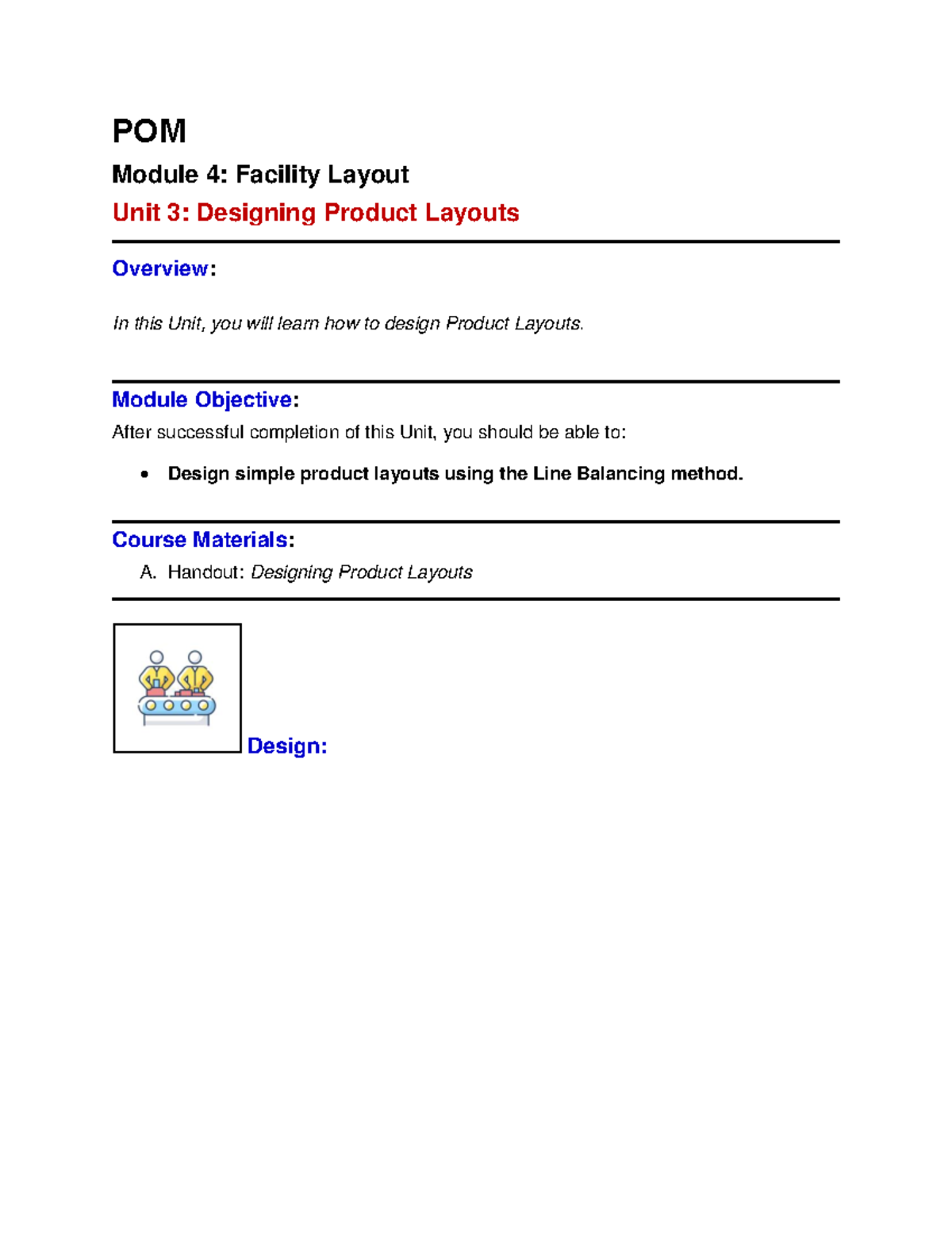 POM MOD 4 UNIT 3 - Okay lang pero mahirap - POM Module 4: Facility ...