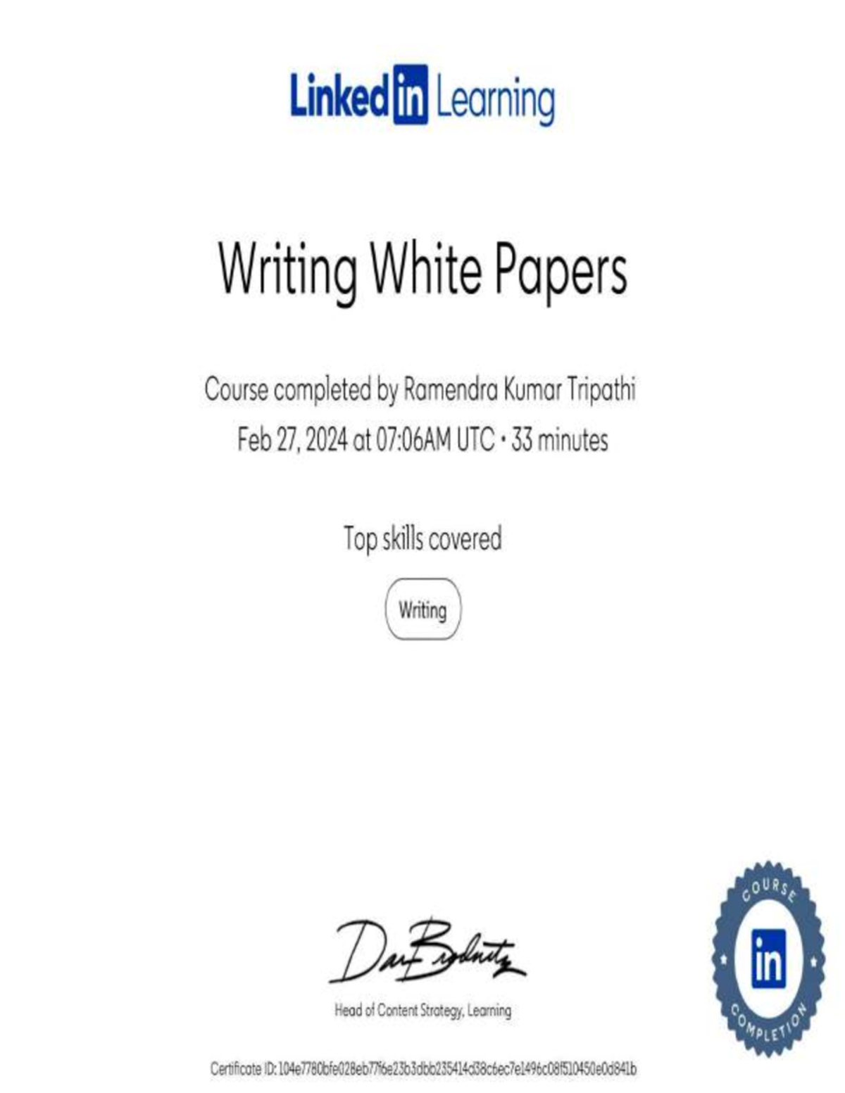 Linked In 2 compressed - irs ok - Linked in Learning Writing White ...