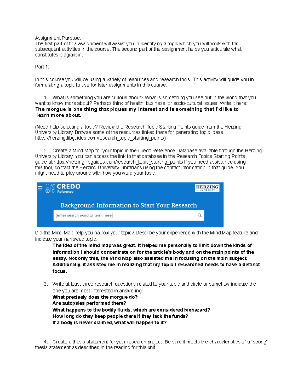 Unit 2 Assessment - Identifying a Topic and Incorrect APA Usage ...