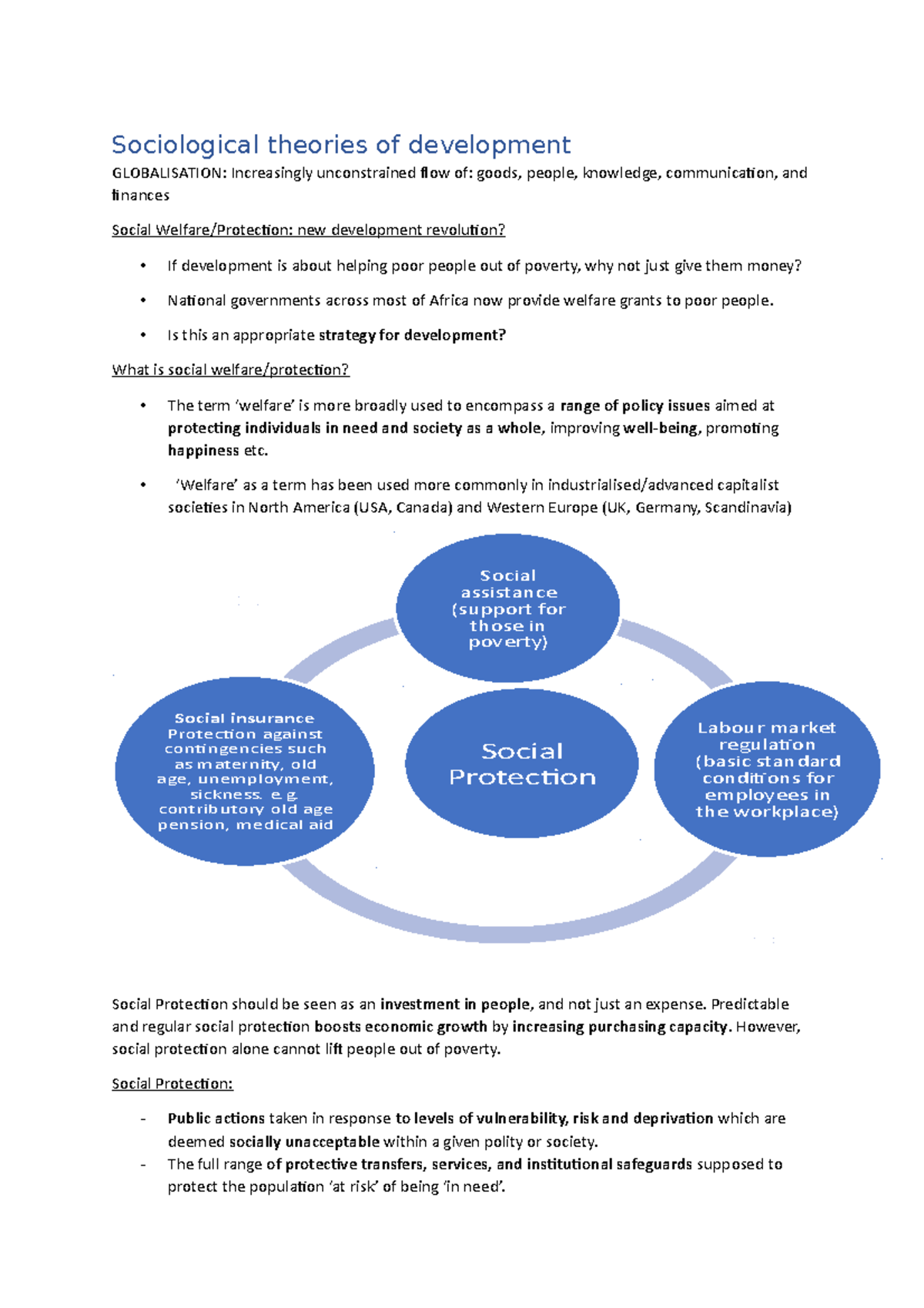 Theories of Development - Sociological theories of development ...