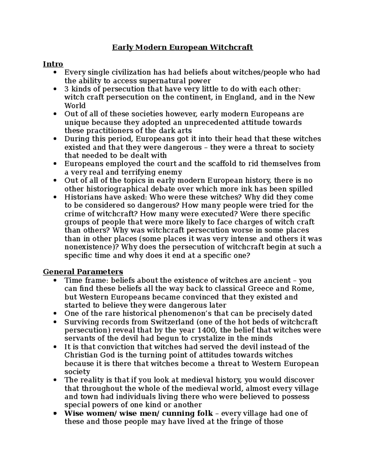 Early Modern European Witchcraft - Early Modern European Witchcraft ...