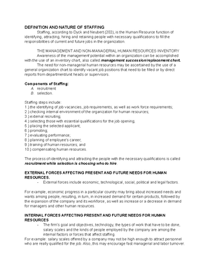 Statement of the Problem - Statement of the Problem: Demographic ...