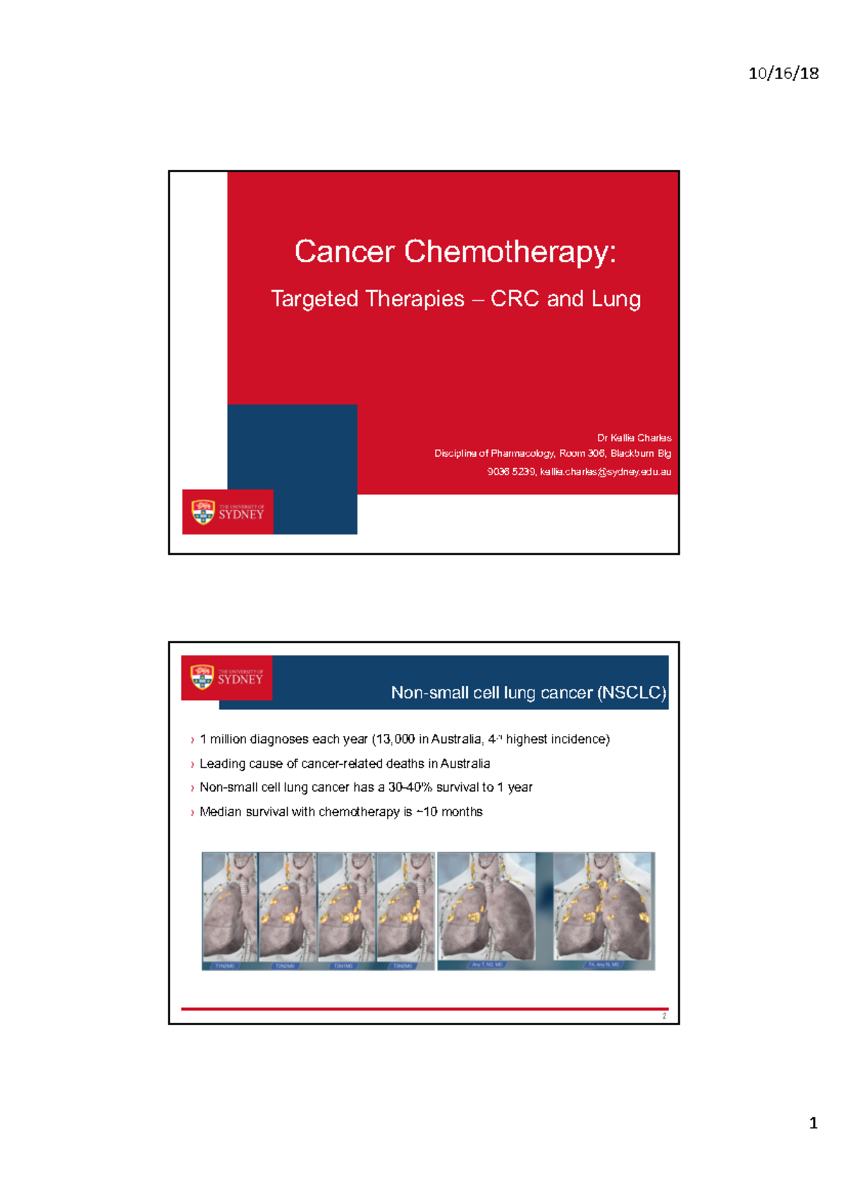 KC targeted CRC Lung 2017 - Cancer Chemotherapy: Targeted Therapies ...