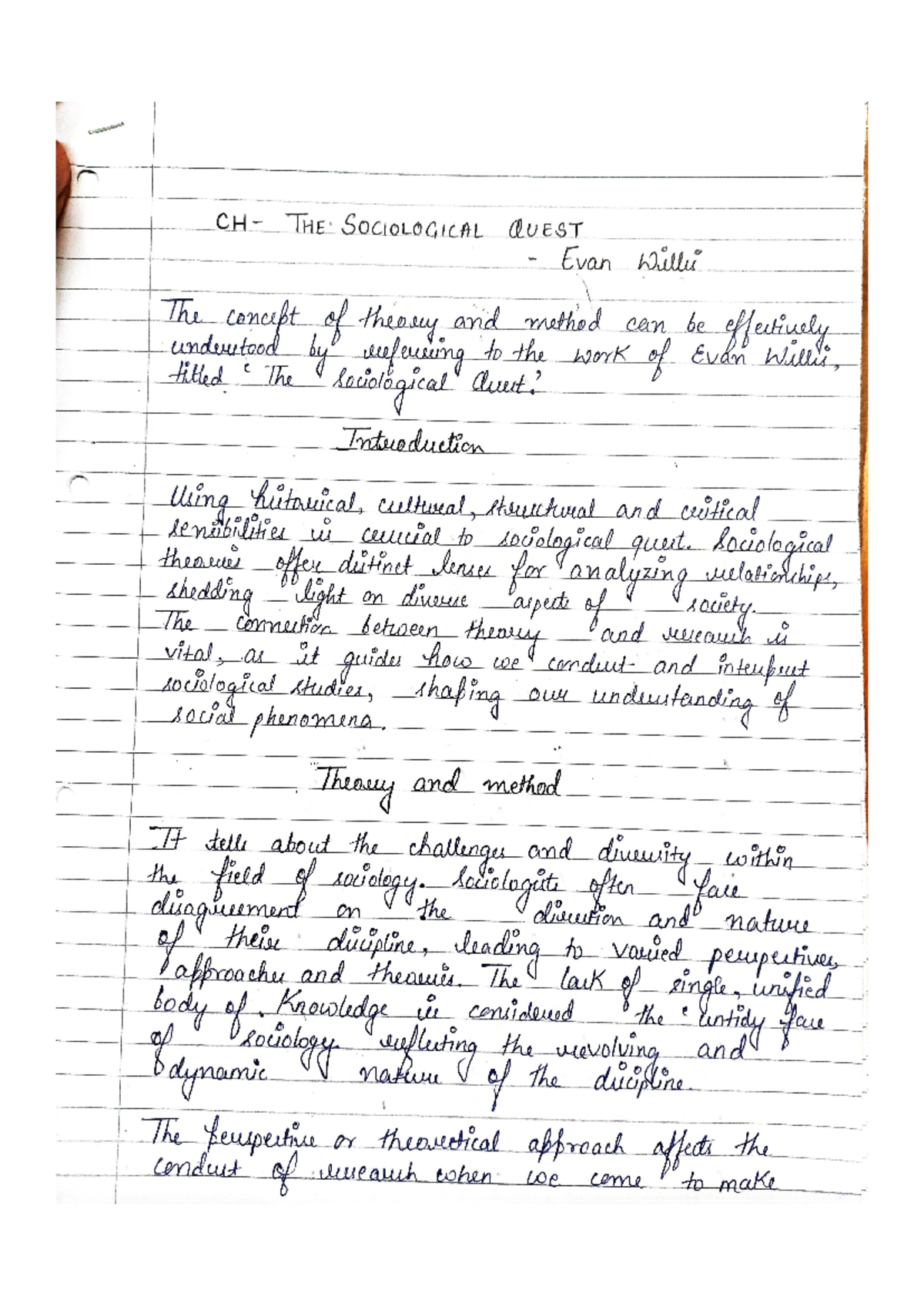 Evan Willis - SOC 492 - Studocu