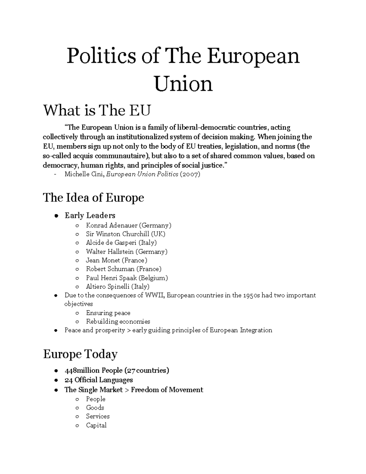 Politics of The European Union - Politics of The European Union What is ...