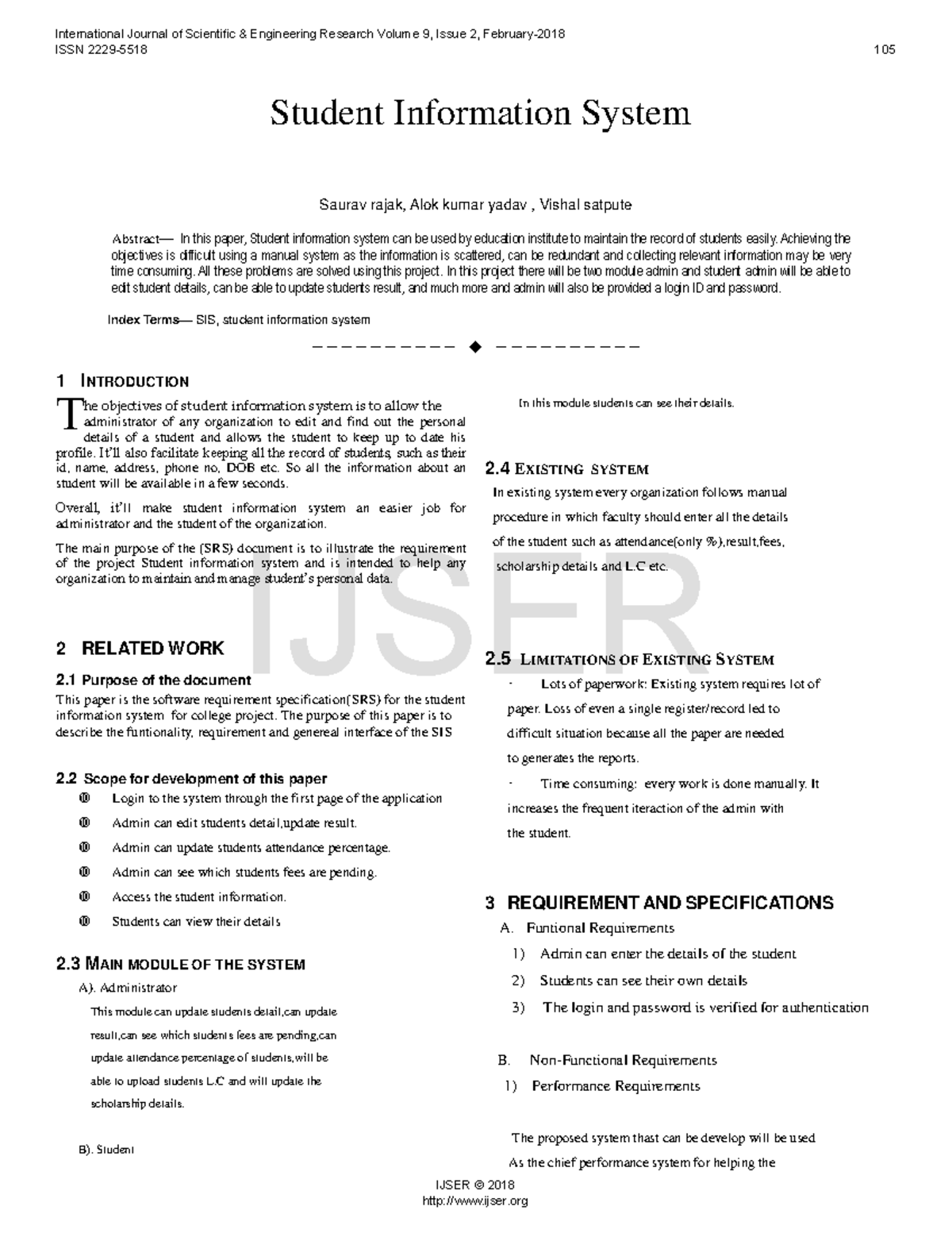 Student-Information-System - Student Information System ####### Saurav ...