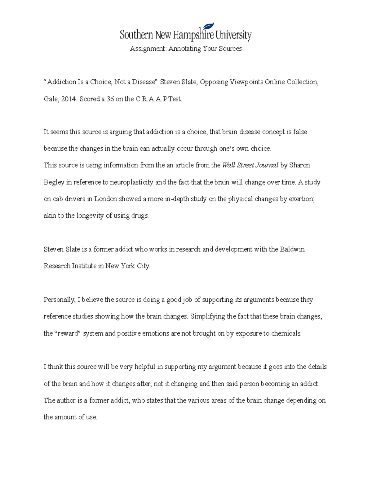 3-4 Assignment Annotating Your Sources - Assignment: Annotating Your ...