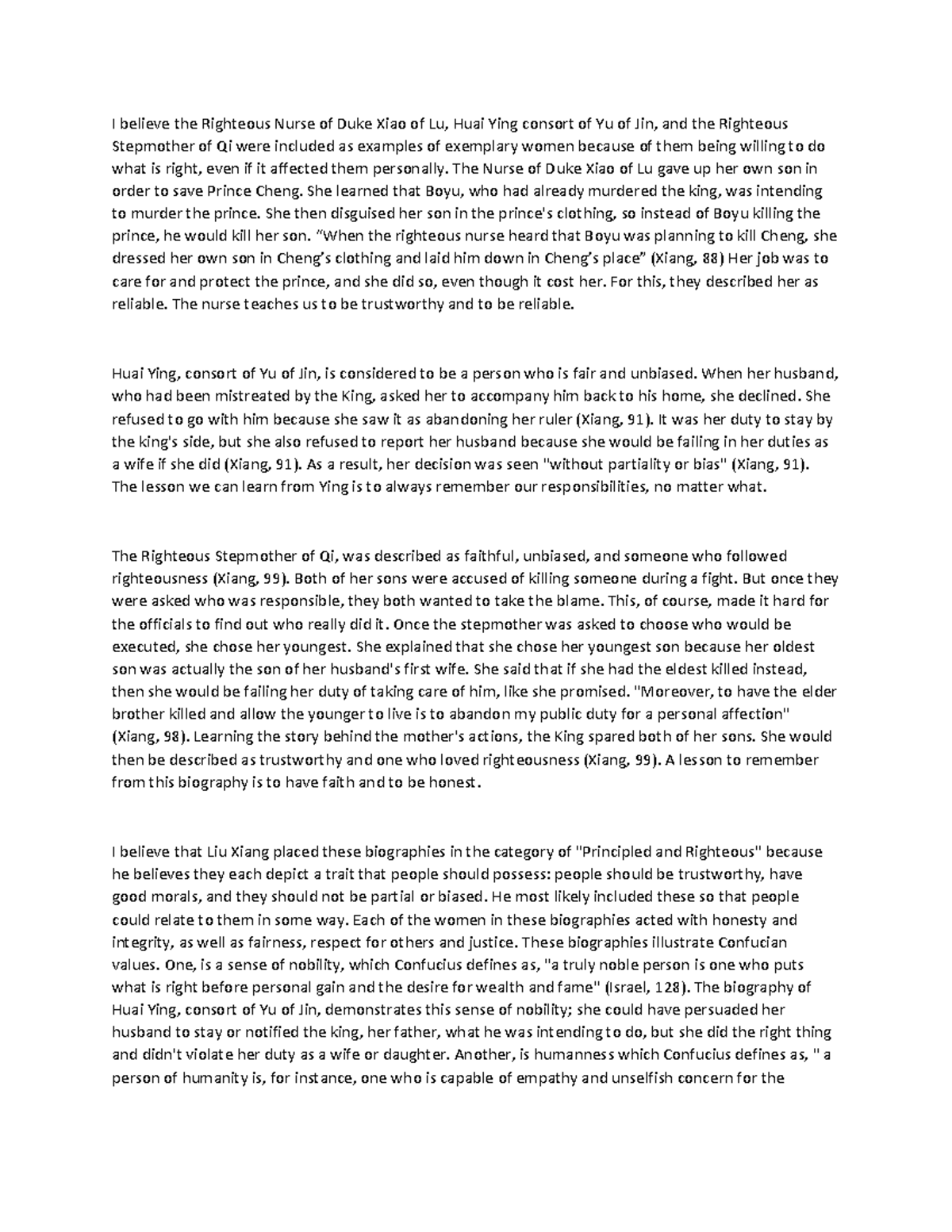 Liu Xiang: Biographies of Exemplary Women - I believe the Righteous ...