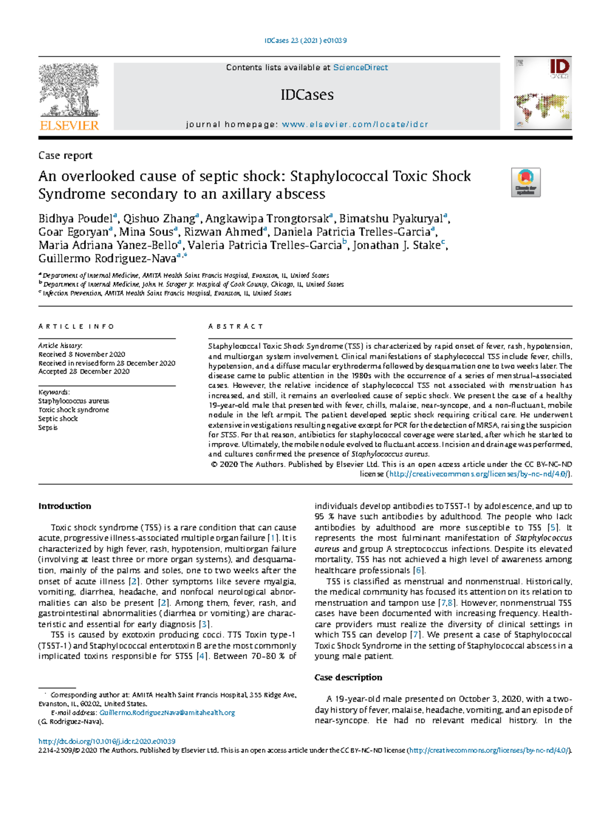 Axillary abscess - abcess axilary - Case report An overlooked cause of ...