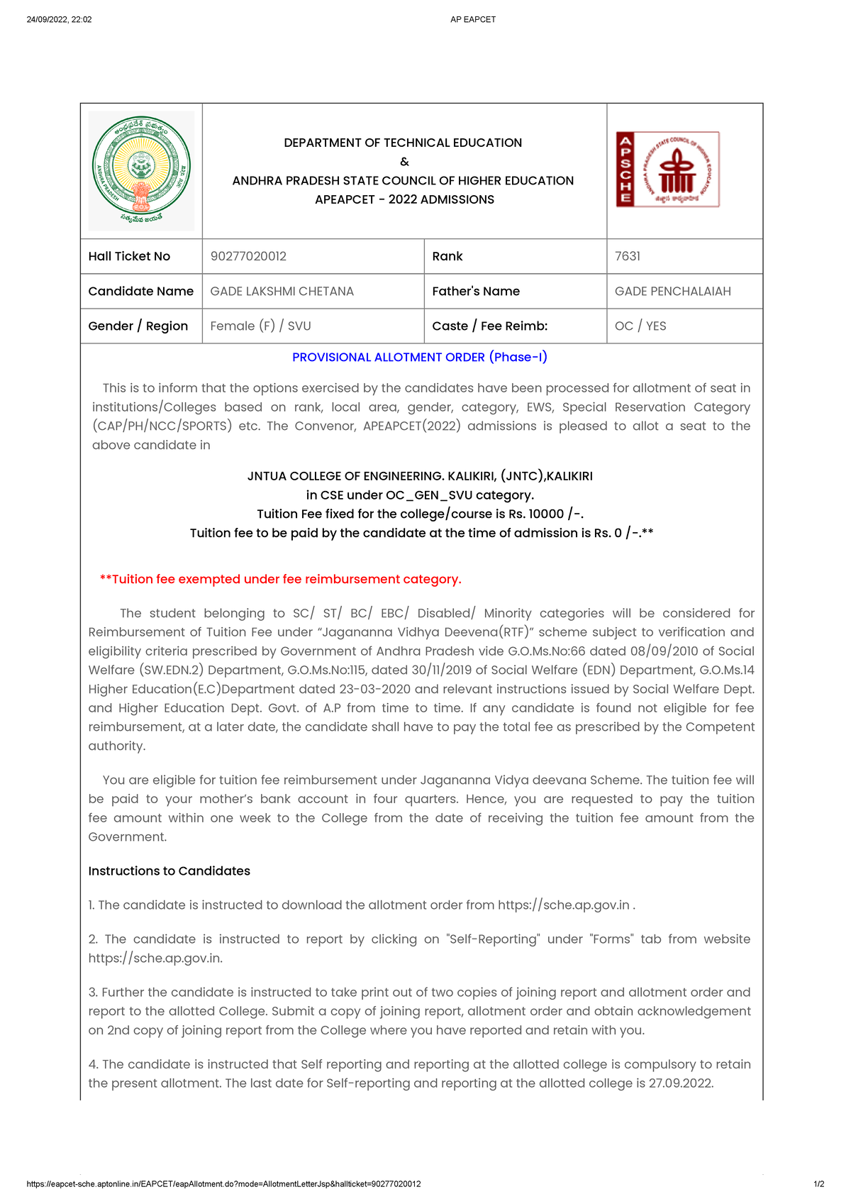 AP Eapcet - klkuhigk,tgyr - 24/09/2022, 22:02 AP EAPCET - Studocu