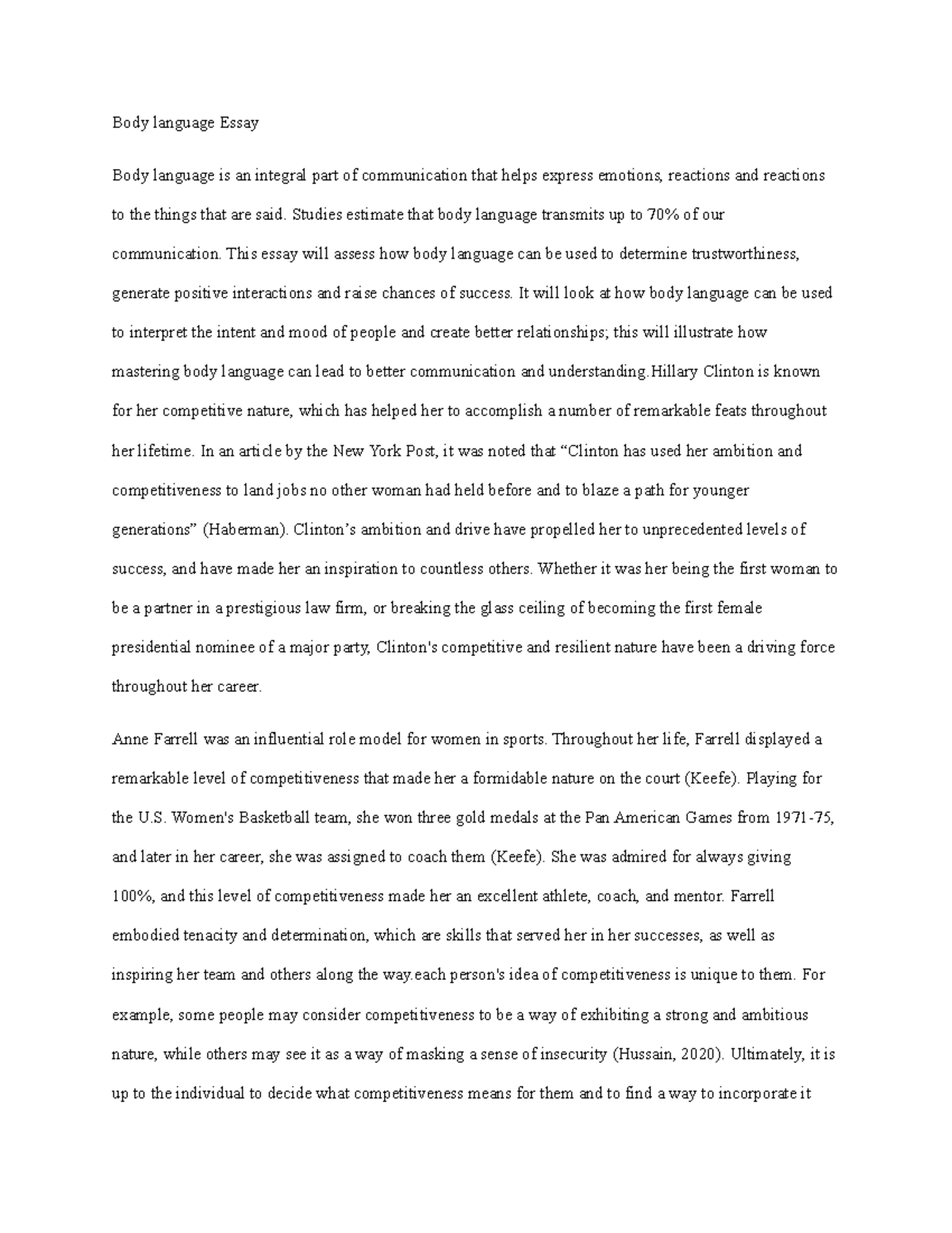 Body language Essay - heyyyyyy - Body language Essay Body language is ...