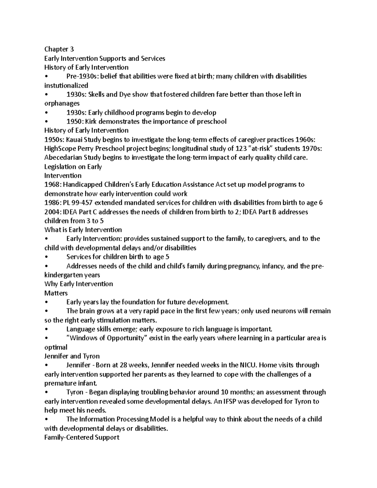 Chapter 3 EEC - Chapter 3 Early Intervention Supports and Services ...