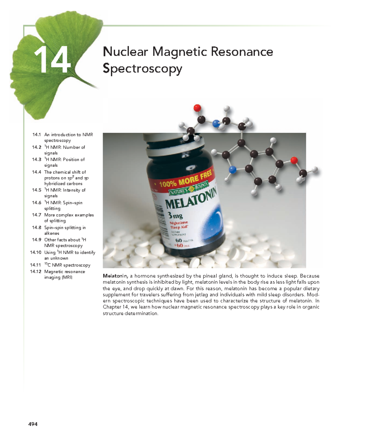 Nuclear Magnetic Resonance - 14 An introduction to NMR spectroscopy 14 ...