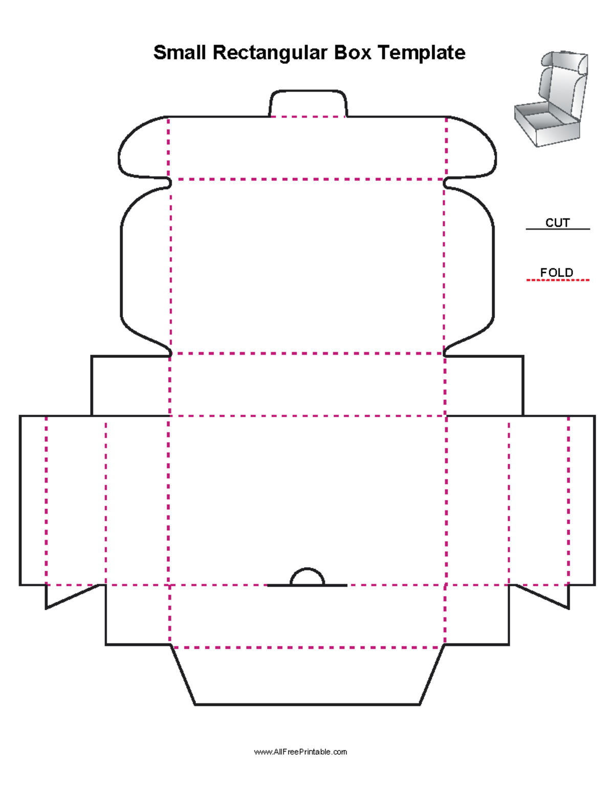 Box packaging template - Art app - Small Rectangular Box Template CUT ...